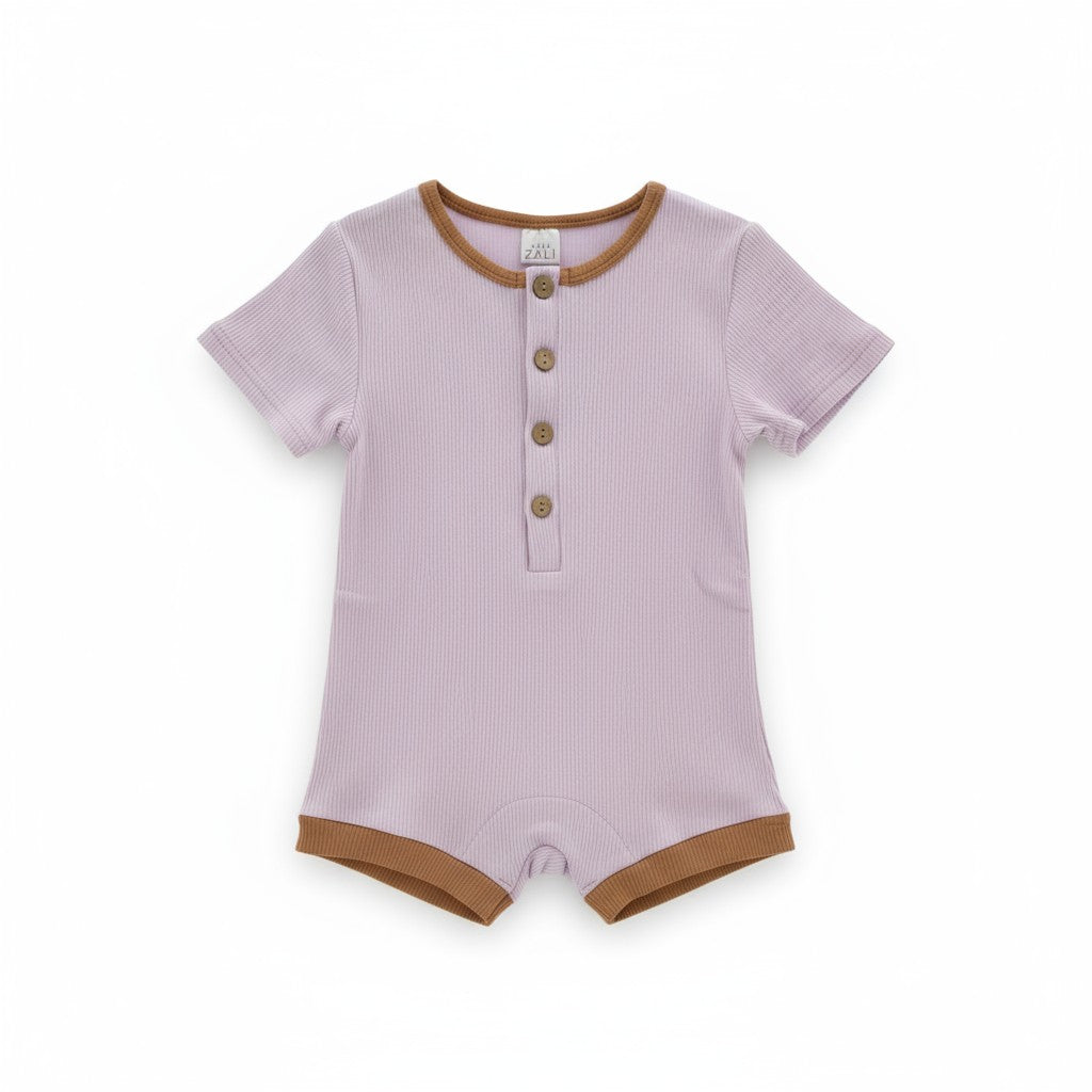 Basics Romper - Lavender – Mini Zali