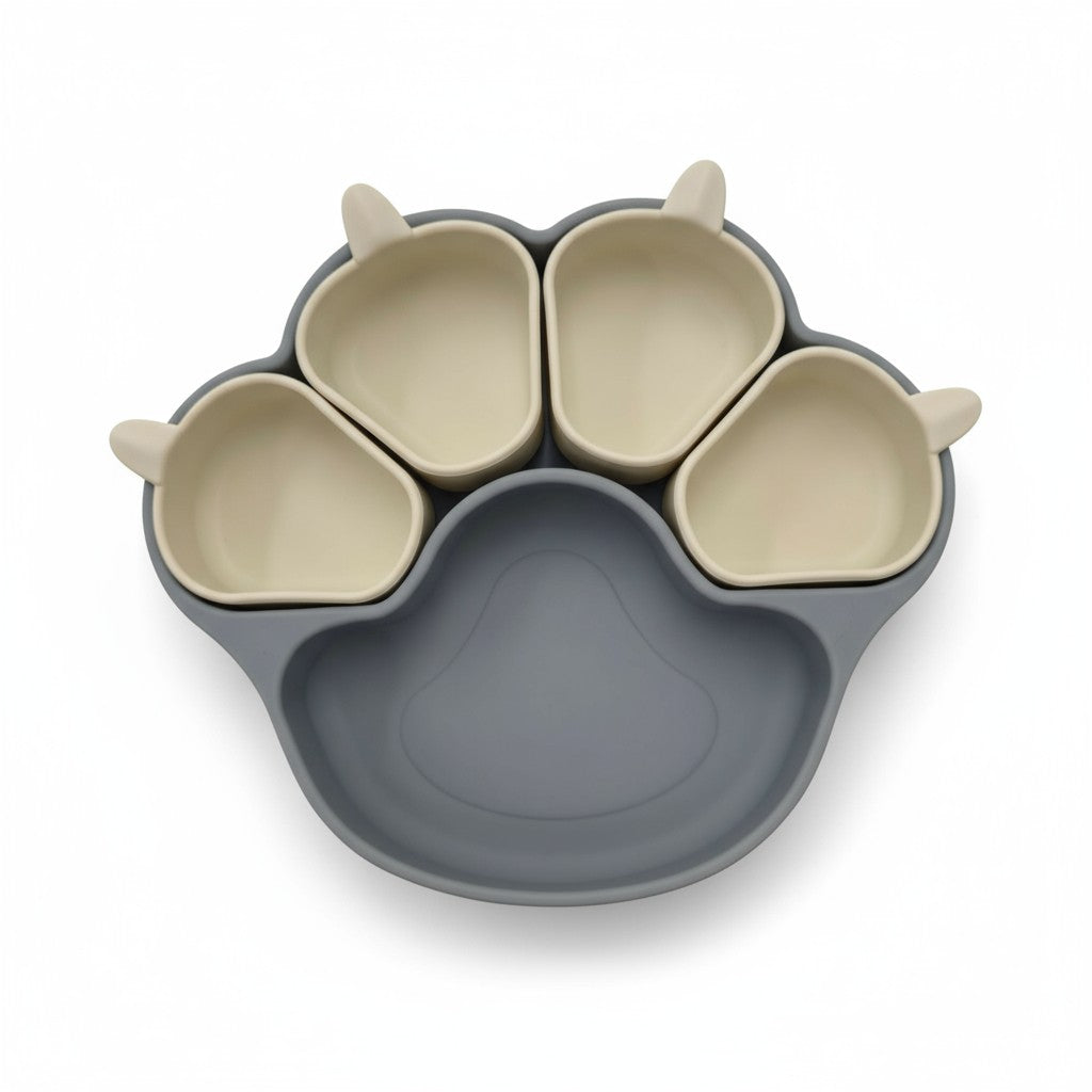 Silicone Paw Print Plate - Blue – Mini Zali
